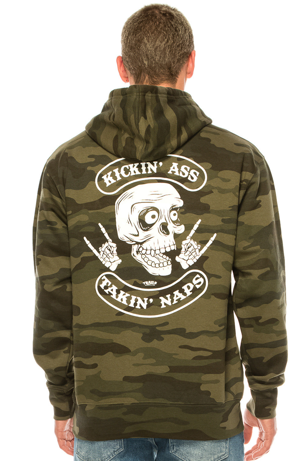 KICKIN' ASS TAKIN' NAPS GREEN CAMO HOODIE – Trailsclothing.com
