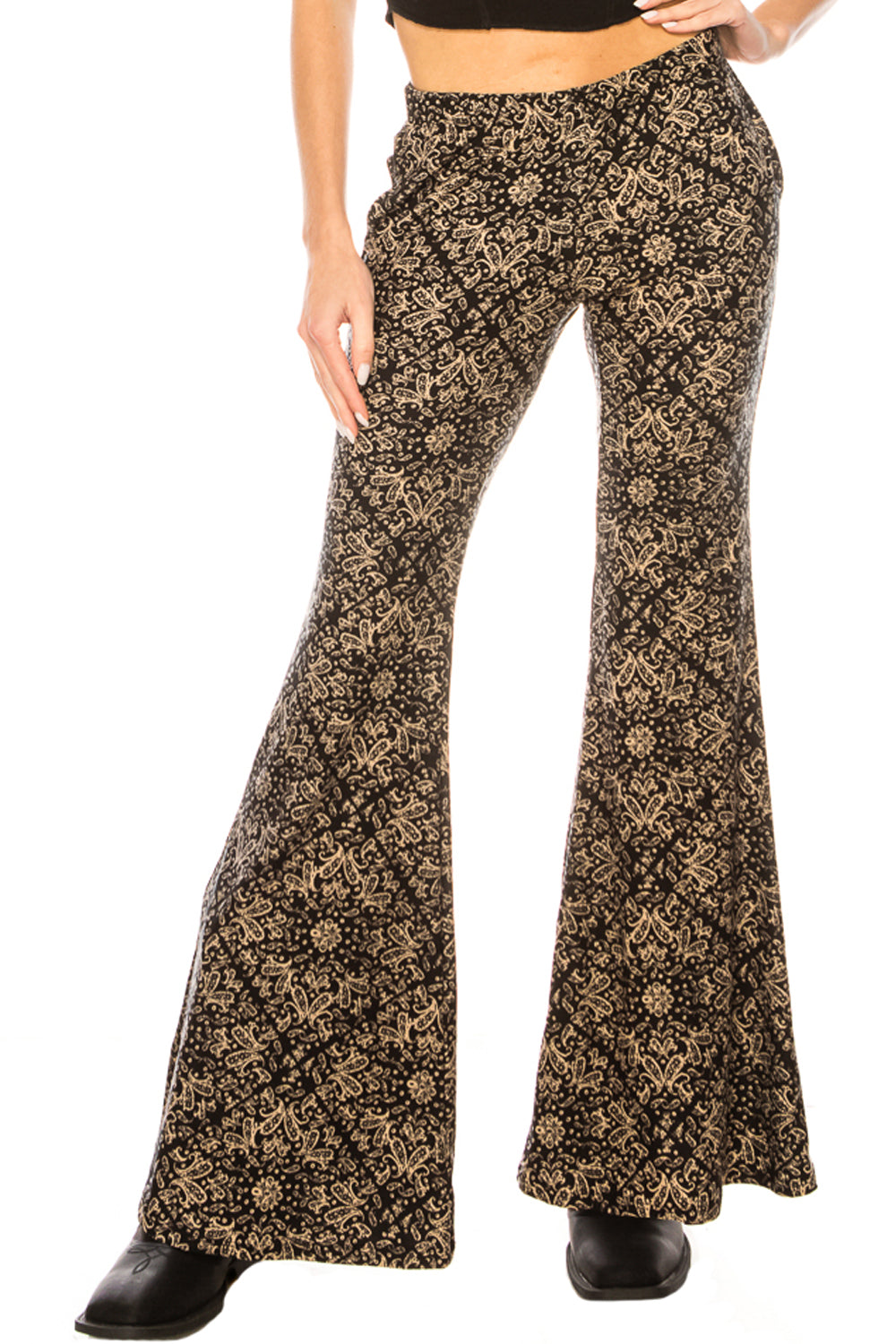 PAISLEY FLARE BELL BOTTOM PANTS – Trailsclothing.com
